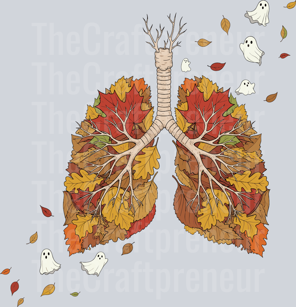Breathe in Fall Lungs with Leaves DTF Transfer – TheCraftpreneur