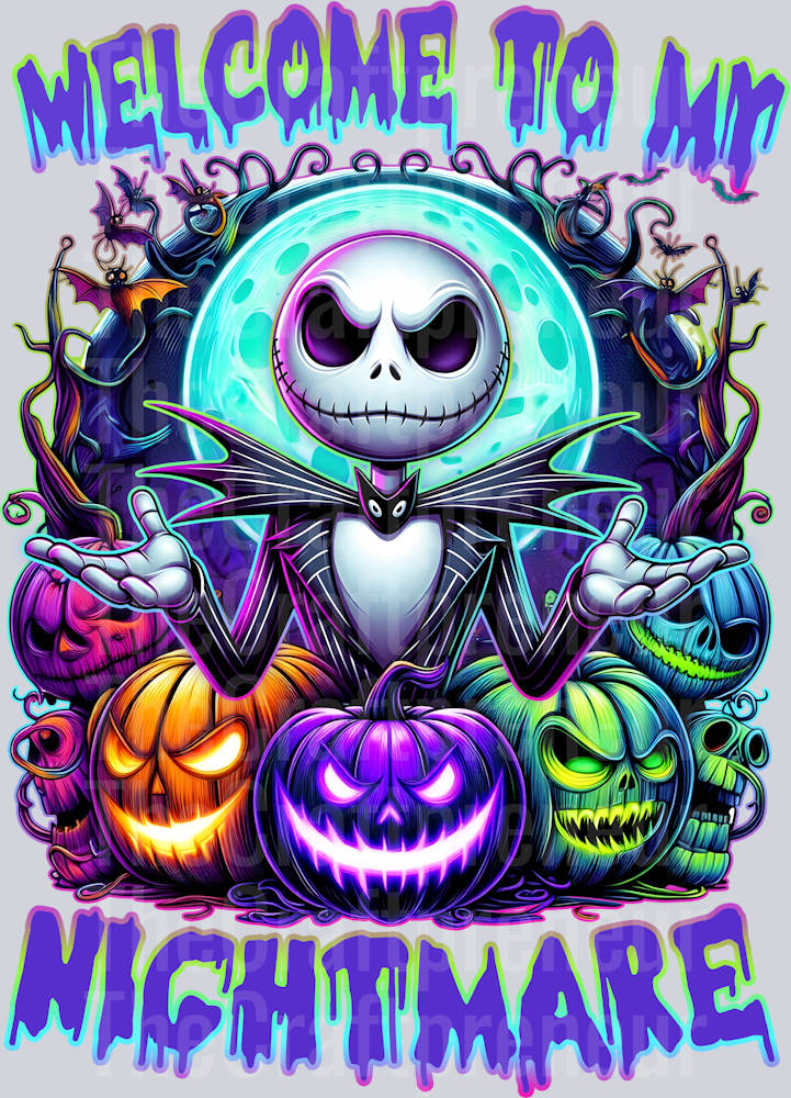 NBC Neon Set - Jack Skellington DTF Transfer – TheCraftpreneur